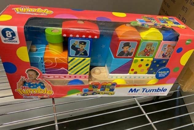 Mr Tumble Wooden Train | The Mega Toy Auction